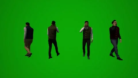 Student boy on green screen walking, dan... | Stock Video | Pond5