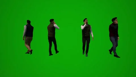 Student boy on green screen walking, dan... | Stock Video | Pond5