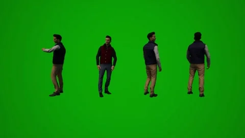 Student boy on green screen walking, dan... | Stock Video | Pond5