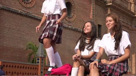 Student School Girl Dancing | Stock Video | Pond5