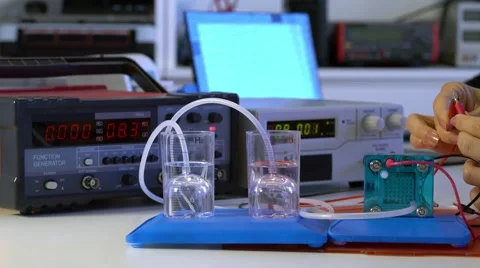 Student teen girl with experiment PEM pr... | Stock Video | Pond5