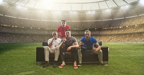 Students are celebrating a goal, on the ... | Stock Video | Pond5