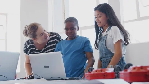 Teacher Coding Stock Footage ~ Royalty Free Stock Videos | Pond5