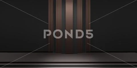 Studio background Shiny square base backdrop for product display 3D ...