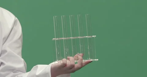 Studio, green screen, a close-up of test... | Stock Video | Pond5