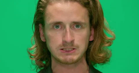 Studio, a portrait of a seething young m... | Stock Video | Pond5