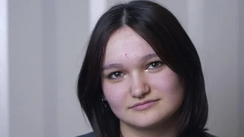 Studio shot Portrait of young gen z teen... | Stock Video | Pond5