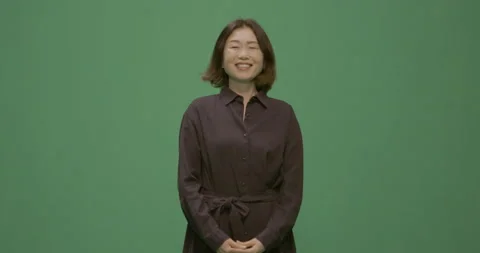 Studio, slow motion, green screen, a fem... | Stock Video | Pond5