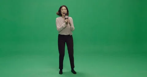 Studio, slow motion, green screen, an an... | Stock Video | Pond5