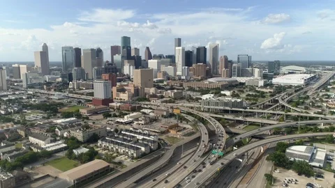 Stunning 4K Drone Footage of Houston Cit... | Stock Video | Pond5