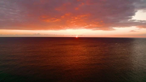 Stunning Aerial view just after the sun ... | Stock Video | Pond5