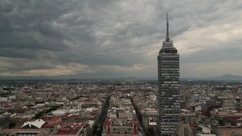Stunning Aerials of Downtown CDMX: TORRE... | Stock Video | Pond5