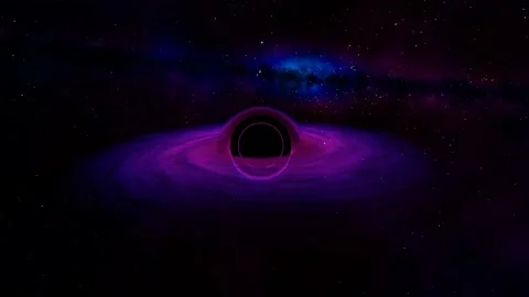 Stunning Black Hole With Accretion Disk.... | Stock Video | Pond5
