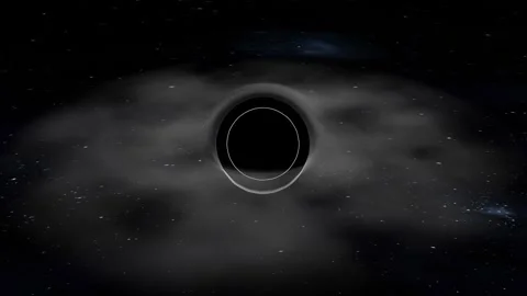 Stunning Black Hole With Accretion Disk.... | Stock Video | Pond5
