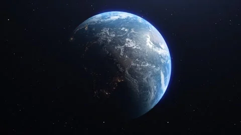 Stunning CGI render of the planet Earth ... | Stock Video | Pond5
