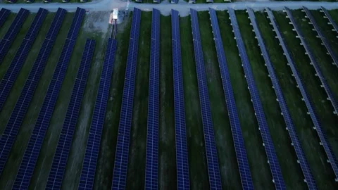 Stunning Drone Footage of Solar Panels i... | Stock Video | Pond5