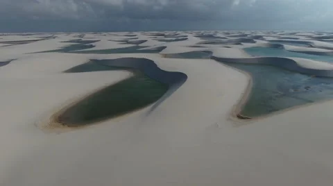 Stunning Strange Sand Dune And Water Wil... | Stock Video | Pond5