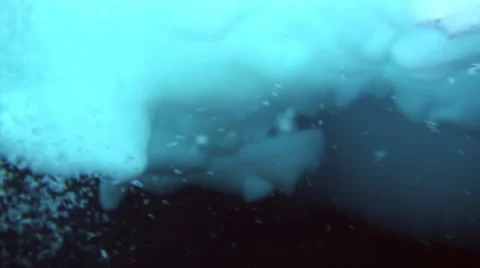 Stunning underwater view under the Arcti... | Stock Video | Pond5