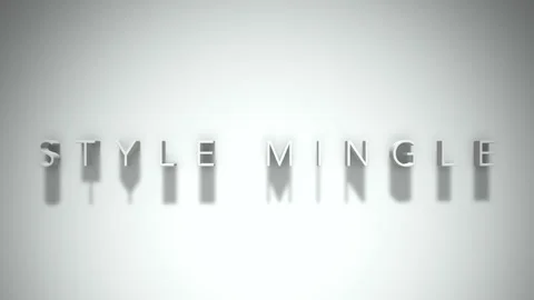 style mingle 3D title animation white te... | Stock Video | Pond5