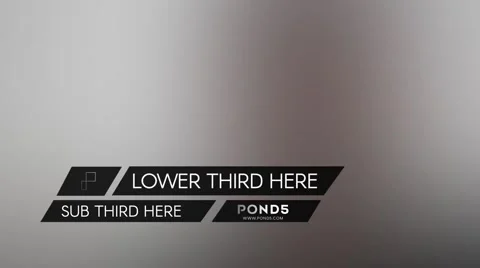 After Effects Template: Stylish Lower Thirds #63503035