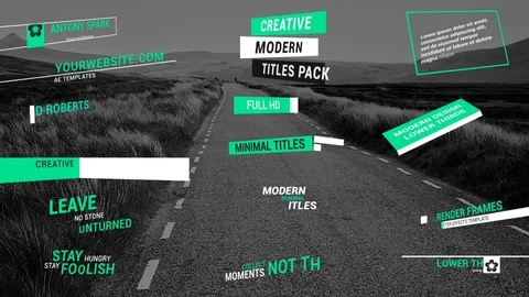 Stylish Lower Thirds ~ After Effects Project #101121932