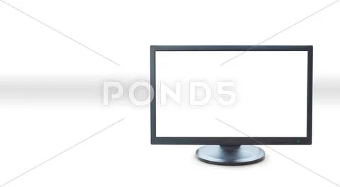 Stylish modern computer screen with white space on background ~ Premium ...