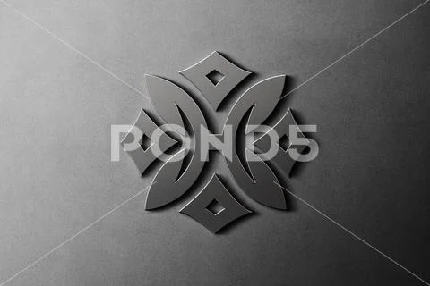 Stylish Steel Sign Mockup ~ PSD Template #279766458