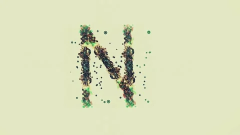 Stylized Animation of Letter N | Stock Video | Pond5