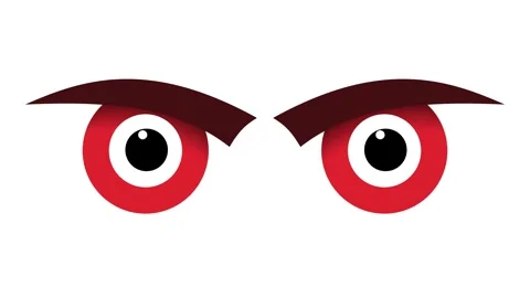 Stylized cartoon eyes with expressive ey... | Stock Video | Pond5