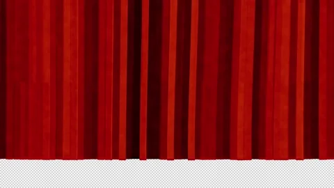 Stylized Rising Animated Red Curtain Ove... | Stock Video | Pond5