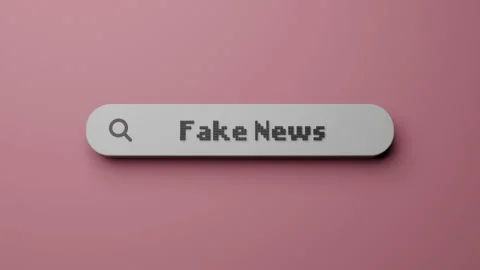 Stylized search bar. Search for fake new... | Stock Video | Pond5