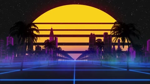 Stylized vintage 3D animation background... | Stock Video | Pond5