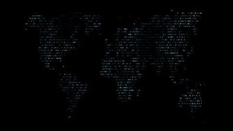 Stylized World Map | Stock Video | Pond5