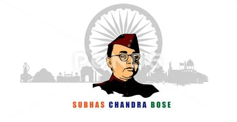 Subhash chandra bose jayanti banner design template. ~ Clip Art #266167079