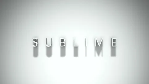 Sublime 3D title animation with shadows ... | Stock Video | Pond5