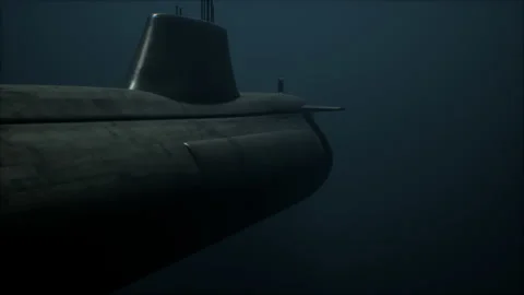 Deep Diving Submarine Stock Video Footage | Royalty Free Deep Diving ...
