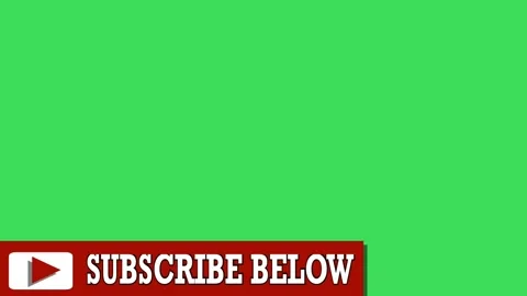 Subscribe animated text with green scree... | Stock Video | Pond5