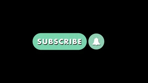 Subscribe Button and Bell with Cool Anim... | Stock Video | Pond5