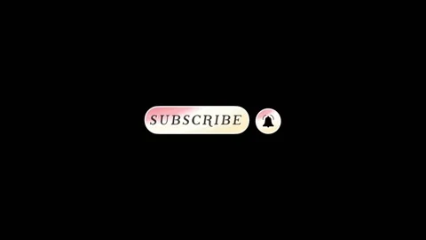 Subscribe Button And Bell With Cool Anim... | Stock Video | Pond5