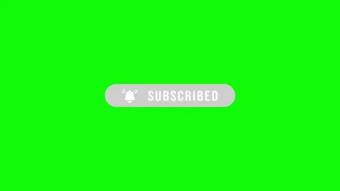 Subscribe button click animation on gree... | Stock Video | Pond5