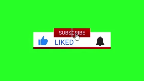 Subscribe Button Green Screen Up Down An... | Stock Video | Pond5