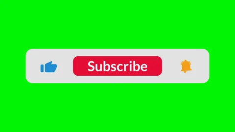 Subscribe Button on the green screen | Stock Video | Pond5