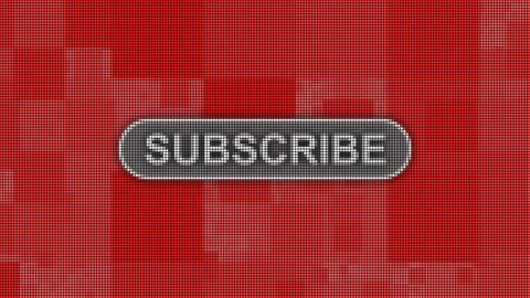Subscribe button pixel computer screen a... | Stock Video | Pond5