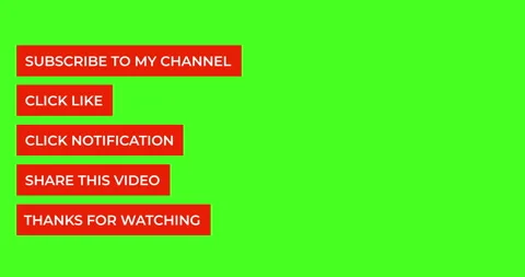 Subscribe Green Screen Stock Video Footage | Royalty Free Subscribe ...