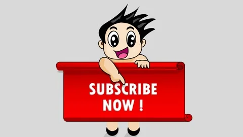 subscribe now cartoon animation | Stock Video | Pond5