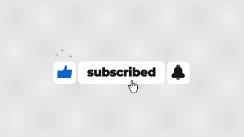 Subscribe, Reminder and Like Button anim... | Stock Video | Pond5