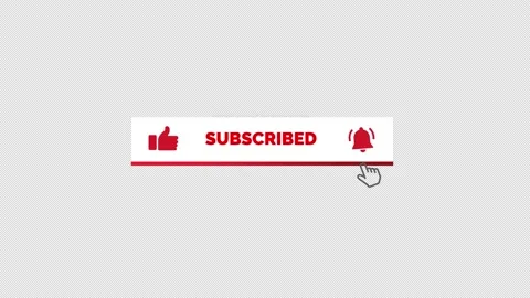 Subscribe, Reminder and Like Button anim... | Stock Video | Pond5