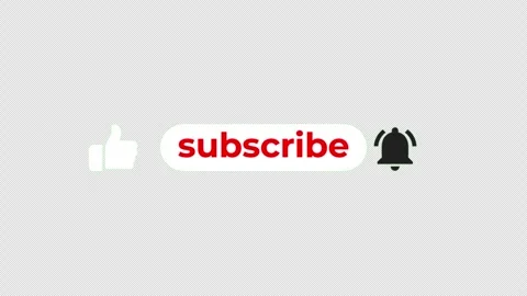 Subscribe, Reminder and Like Button anim... | Stock Video | Pond5
