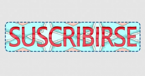 The SUBSCRIBE sign in Spanish stylized a... | Stock Video | Pond5