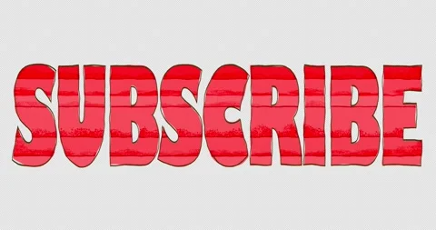 The SUBSCRIBE sign stylized as a drawing... | Stock Video | Pond5